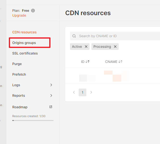 使用 Gcore CDN | EdNovas的小站